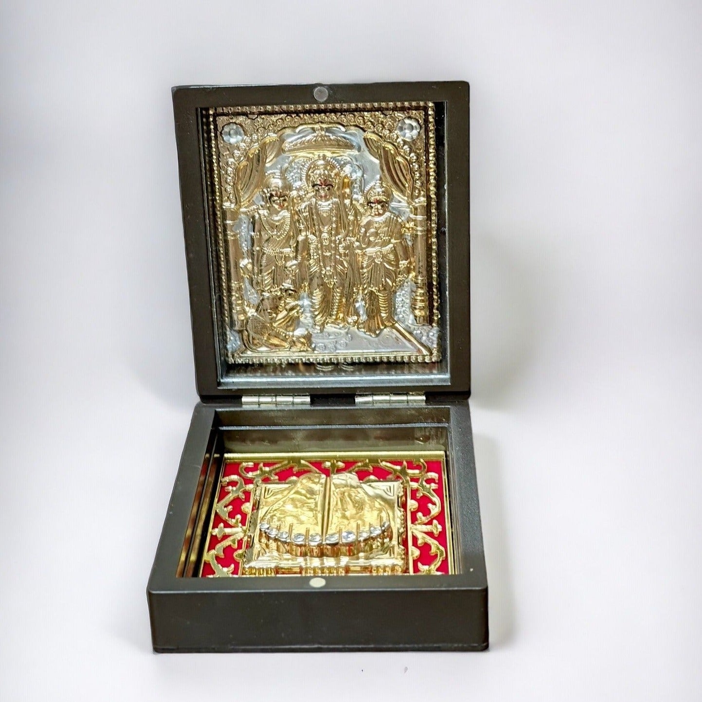 UK-0309 Blessing Lord Small Puja Worship Box – Gold Plated ( MIX GOD ...